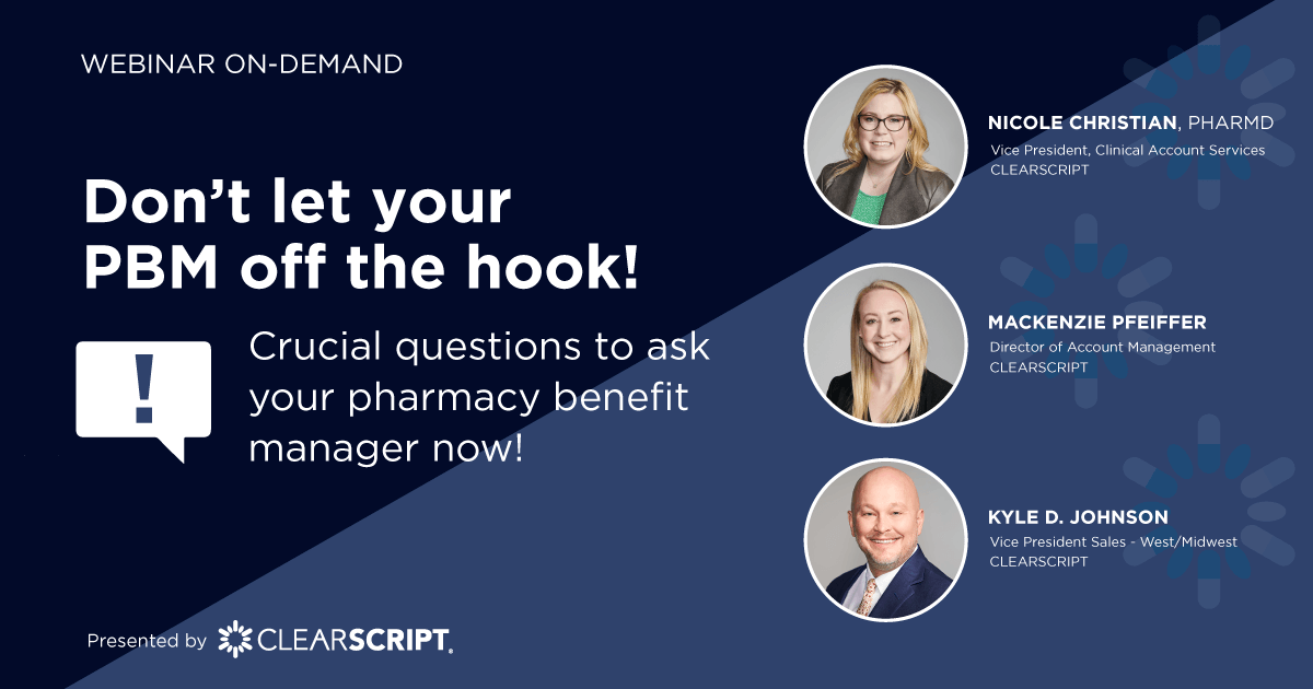 Don't let your PBM off the hook! - ClearScript